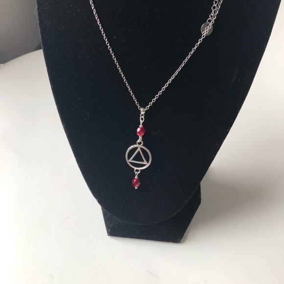 Hand Crafted | Jewelry | Alcoholics Anonymous Symbol Necklace | Poshmark